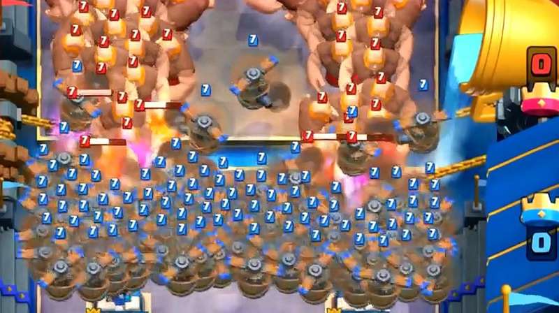 皇室战争:卡牌大对战,铁苍蝇与飞行器,短手党vs长手党!