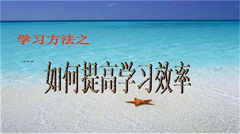 如何提高学习效率?