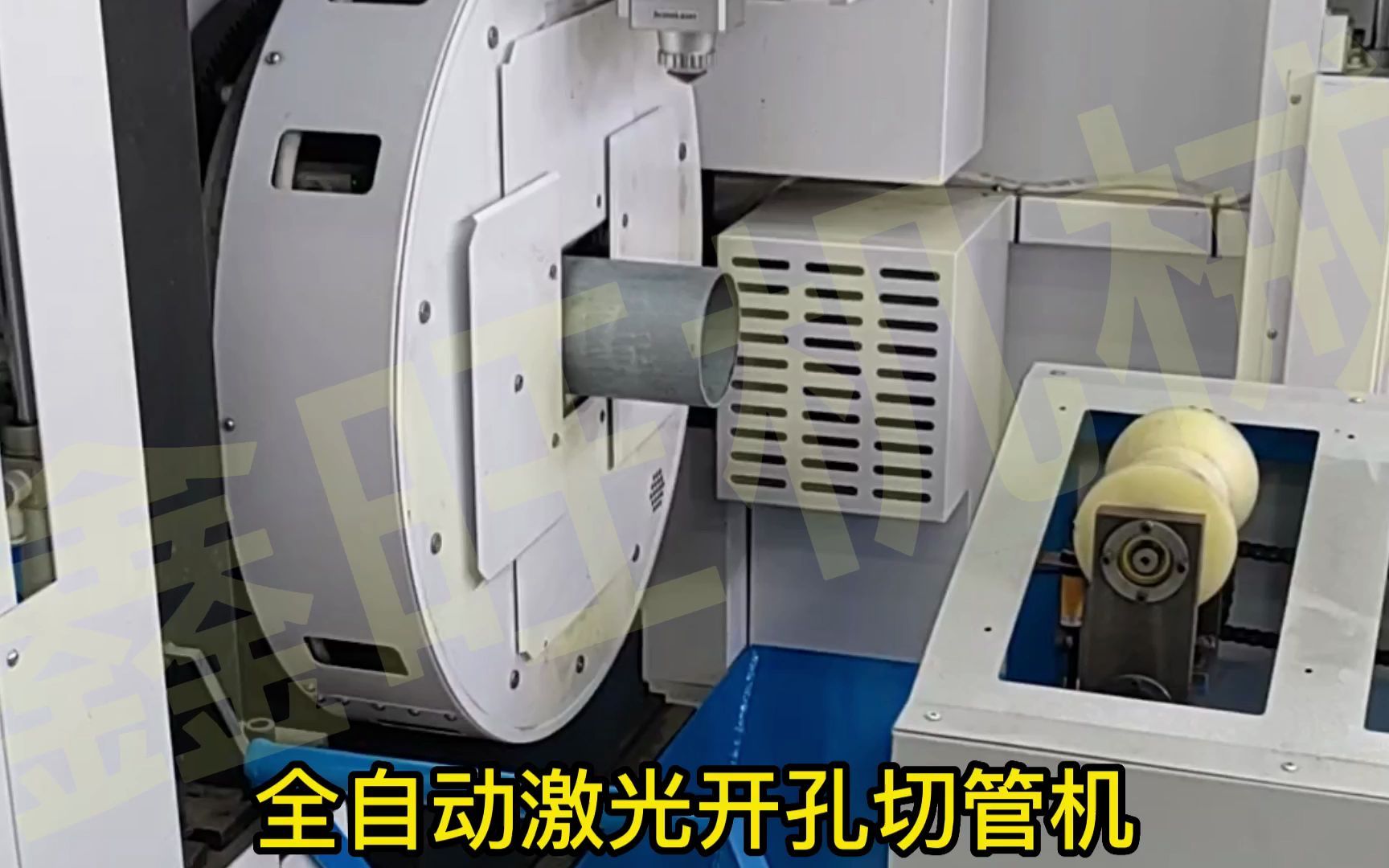 鑫旺全自动激光开孔机 不锈钢管激光打孔机 消防管激光切管机