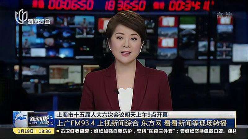 上海市十五届人大六次会议明天上午9点开幕