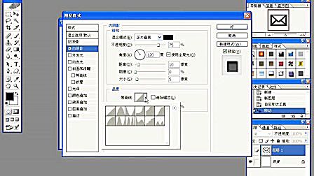 Photoshop 平面特效设计-实例69 铁框按钮的制作