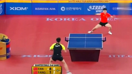 下一个称霸乒坛就是他!樊振东2比0落后怒了, 超级对攻打蒙对手