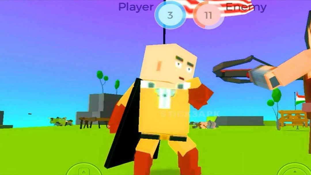 方块战斗模拟器:一拳超人登场,一拳一个小朋友,无敌般的存在