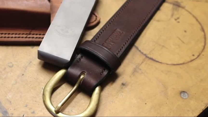 纯手工皮带的制作过程,看着就是享受,不舍得快进