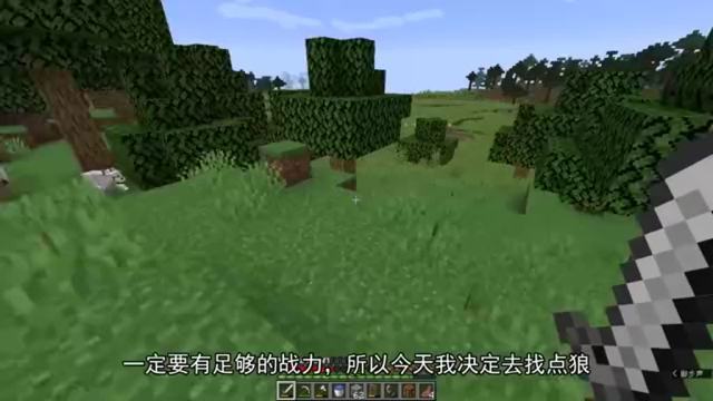 我的世界极限生存7:驯服一只狼,带回村庄,发现...