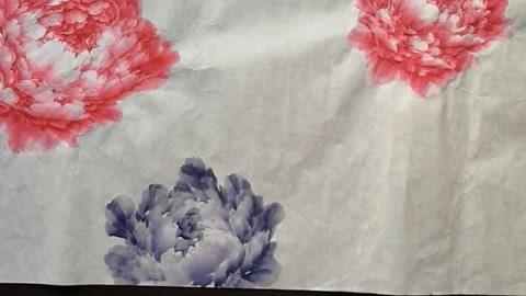 ...b>牡丹小写意,不论什么笔法,填色好学...