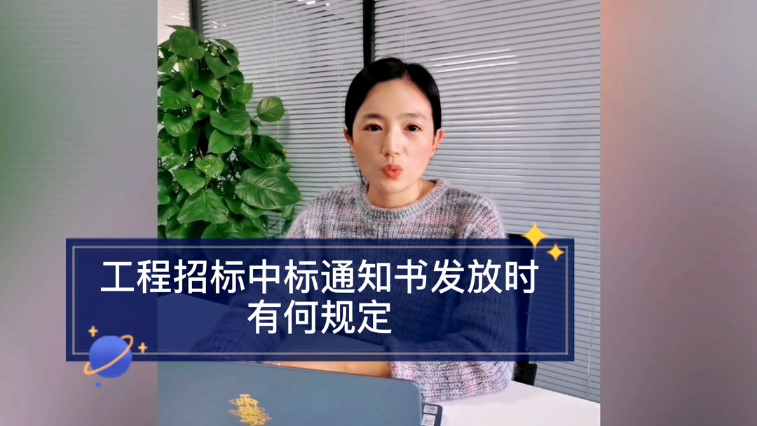 工程招标中标通知书发放时有何规定