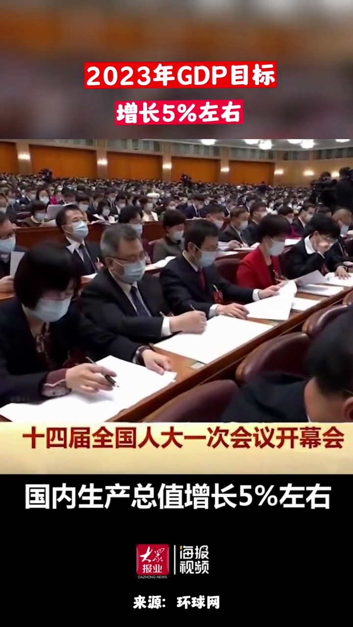 2023年GDP目标增长5左右#2023全国两会