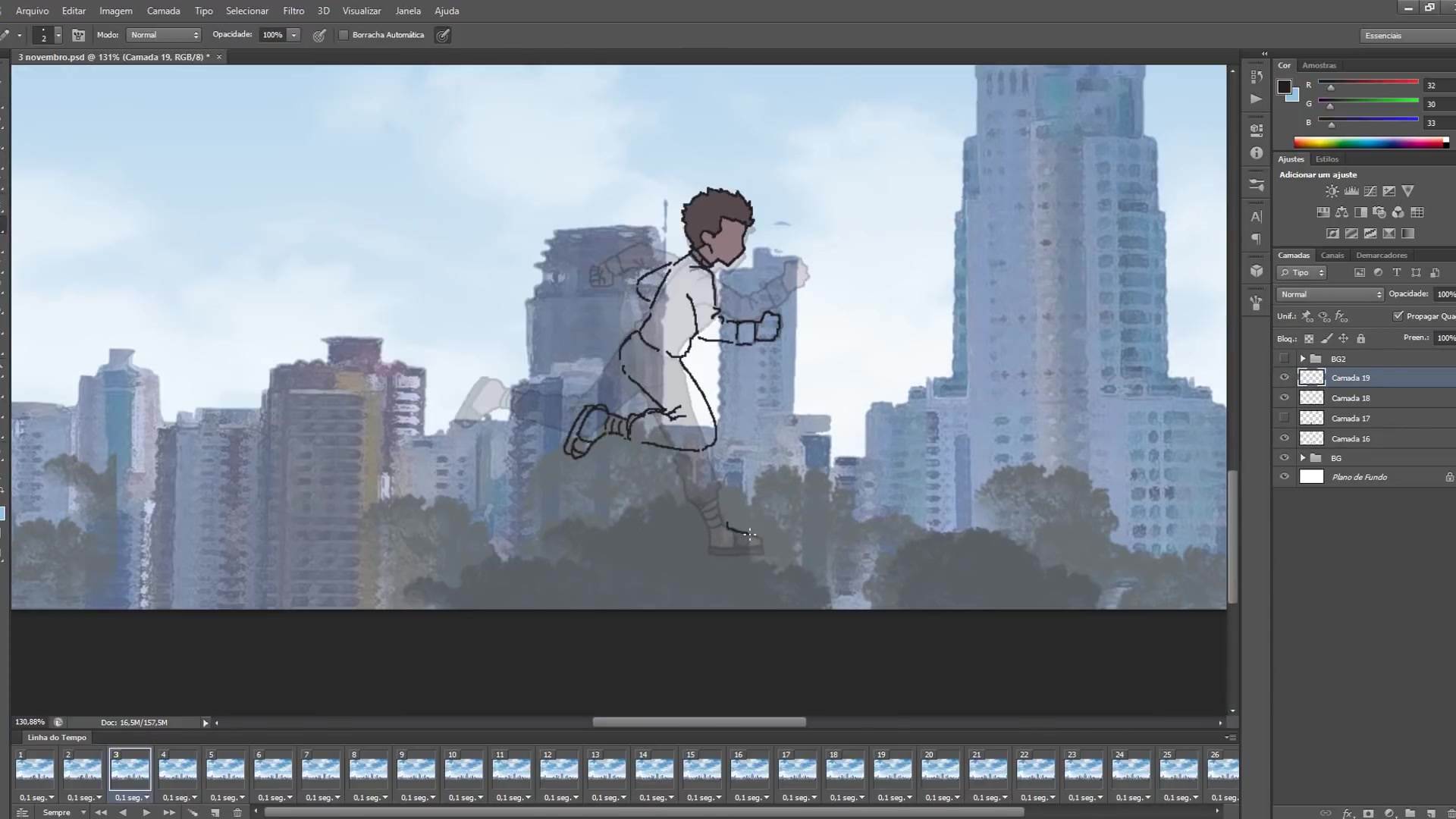 【制作过程】PS逐帧动画制作过程 XPG Animation