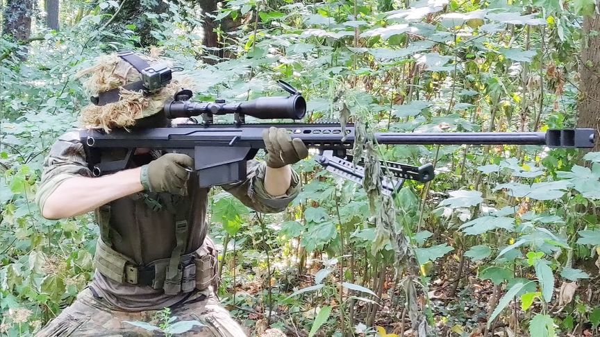 真人CS界的高端装备,人间大炮巴雷特和手雷全都有(下)