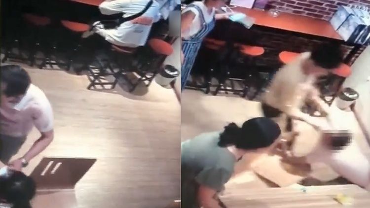 喝了酒?女子奶茶店内遭陌生男子突然撕扯衣服,对方理由让人惊诧