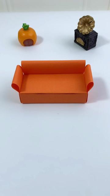 教你折纸迷你家具小沙发,做法简单又可爱
