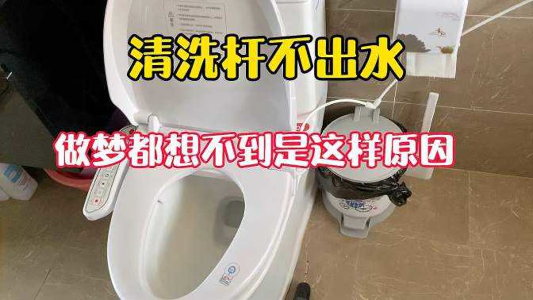 智能马桶清洗杆不出水,这种概率万分之一都被我遇到