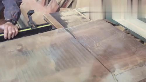 老木匠制作制作精美实木小桌子,这技术起码学木工十年