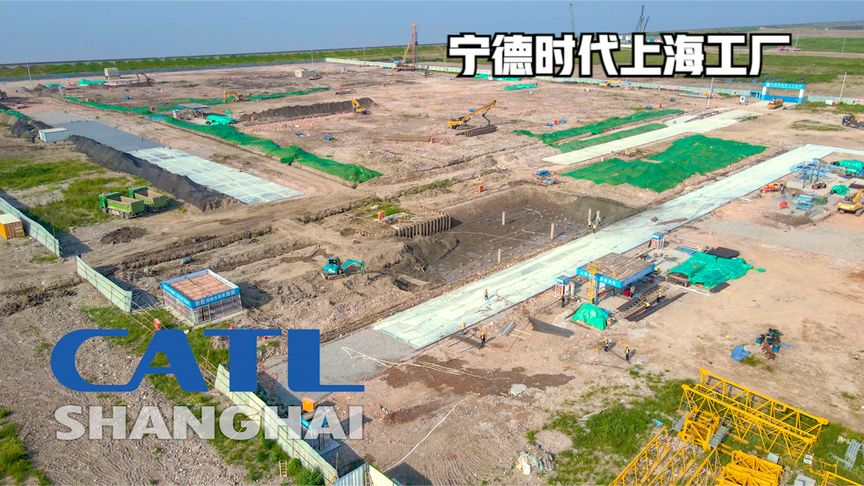 【宁德时代.上海.4k】上海海景工地有了变化 打桩阶段接近尾声