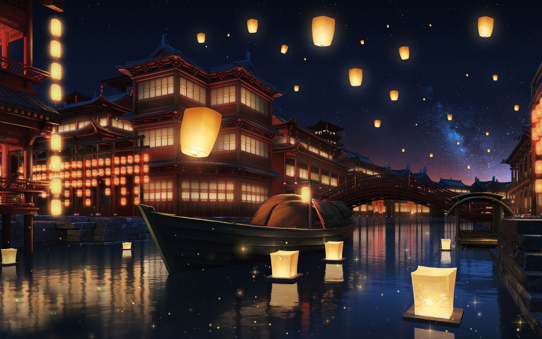 (Maya场景建模)满船清梦压星河,maya的国风场景搭建制作规范以及...