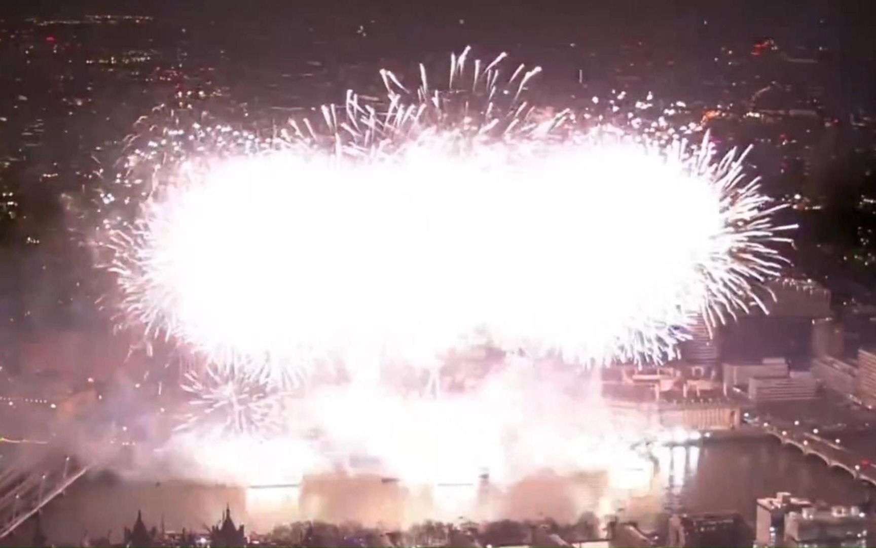 伦敦2023跨年烟花表演