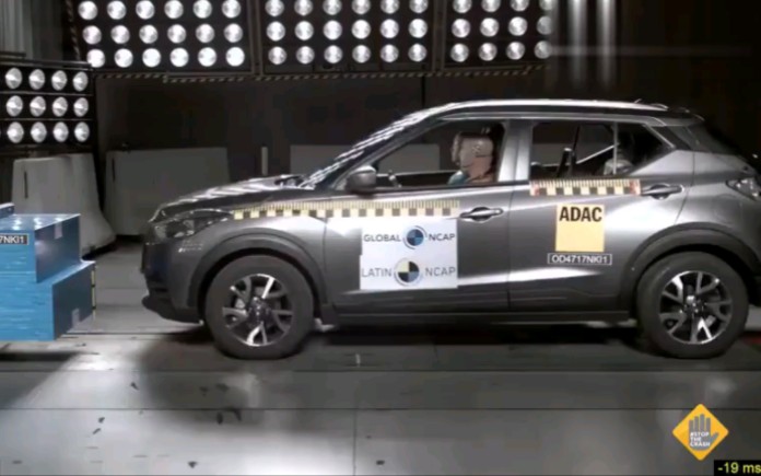 GNCAP/LNCAP/ADAC 2017 日产劲客 40%偏置碰撞测试+侧面碰撞测试
