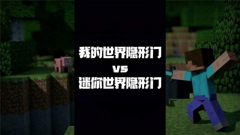 我的世界:我的世界隐形门vs迷你世界隐形门