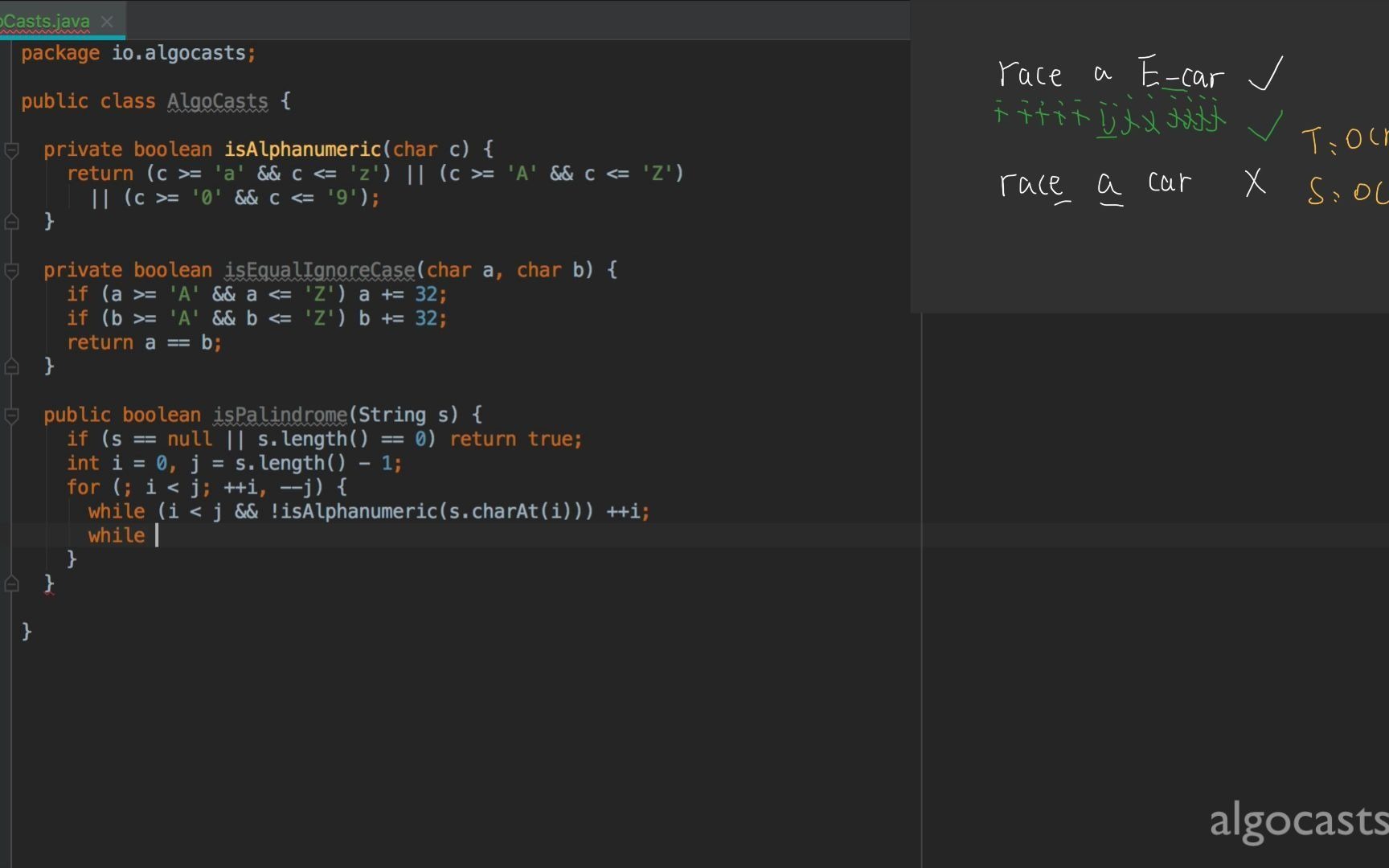 P1. 回文字符串判断