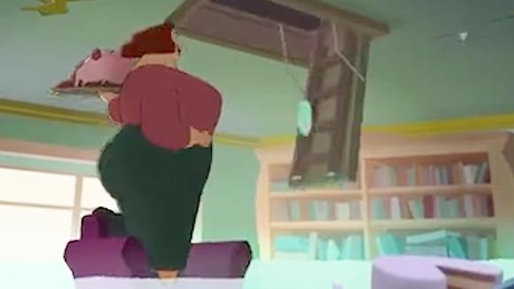 经典动画短片,水管漏了一家人装作没看见,直到水没过阁楼