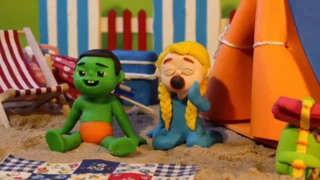 定格动画:绿巨人和冰雪公主来了一次不一样的旅行