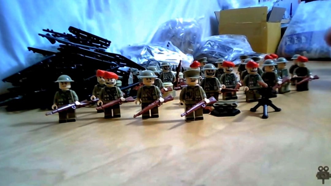 乐高二战英国军队的迷你人物时间过去和回顾第一次世界大战~