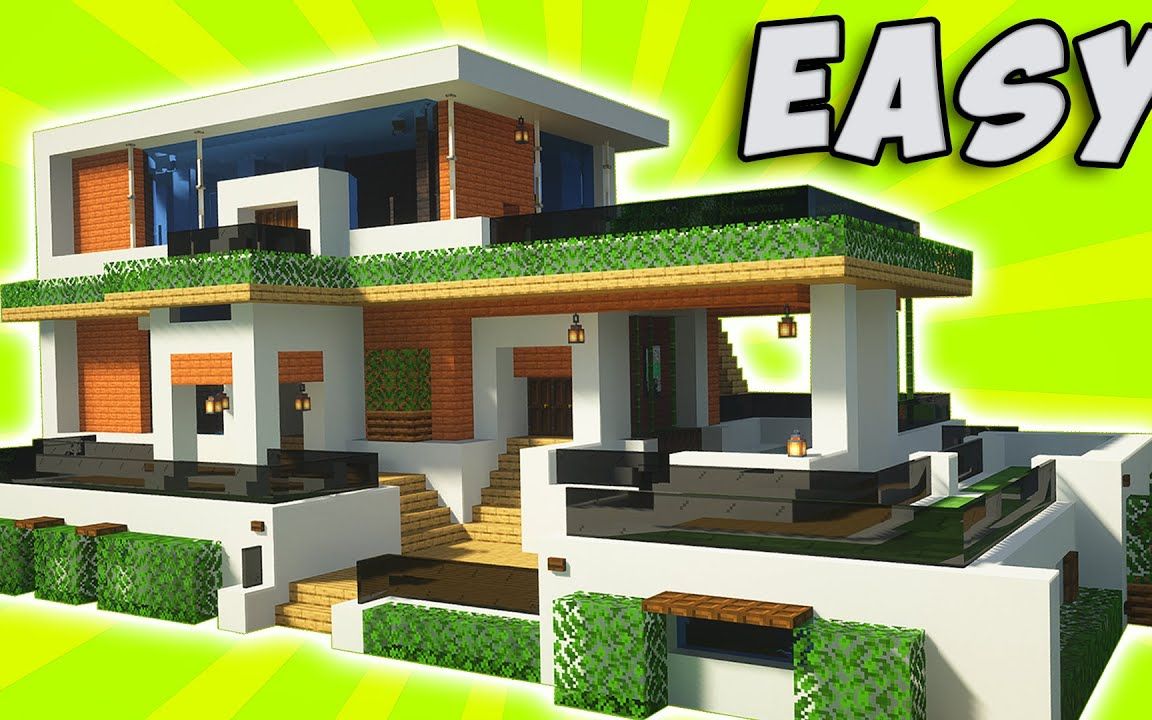 【建筑教程】带你建造一个大型现代别墅!