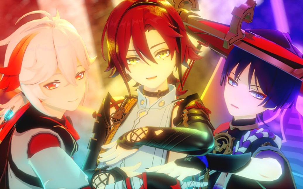 【原神MMD】jewel【平藏&万叶&散兵】