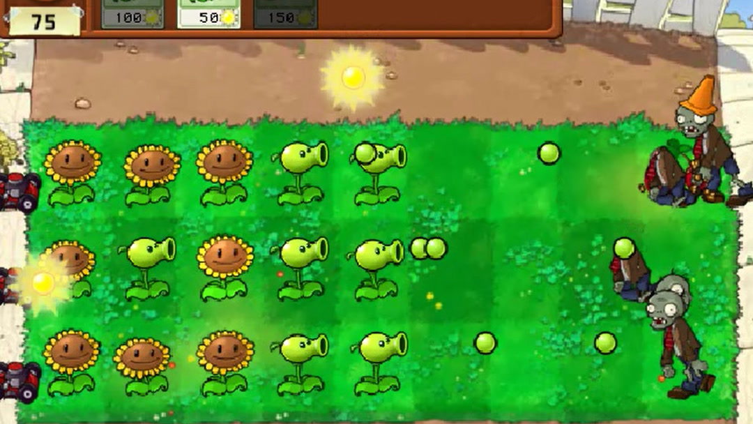 植物大战僵尸小游戏1--3关