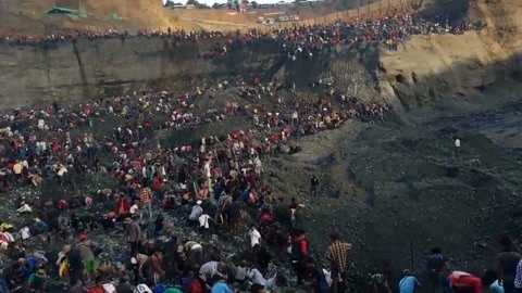 缅甸莫西沙矿区实况:现代版愚公移山,上万人的缅甸翡翠矿山!