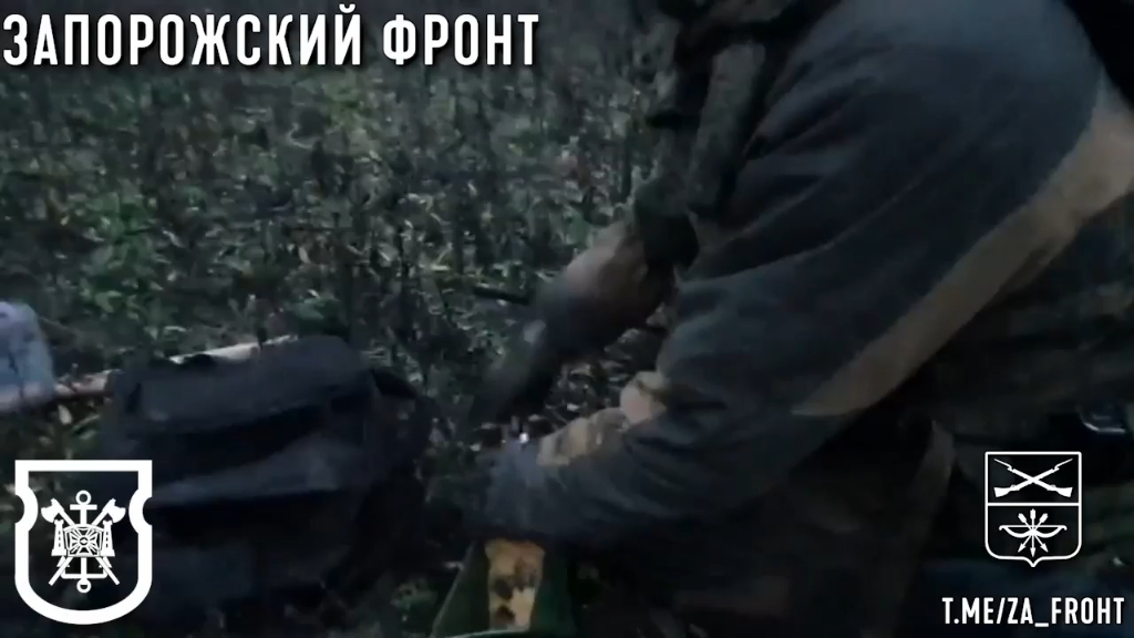 使用 UR-83P 火箭导爆索的俄军第 539 独立工兵营士兵