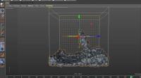 C4Dx粒子流体插件制作流水效果 C4D教程