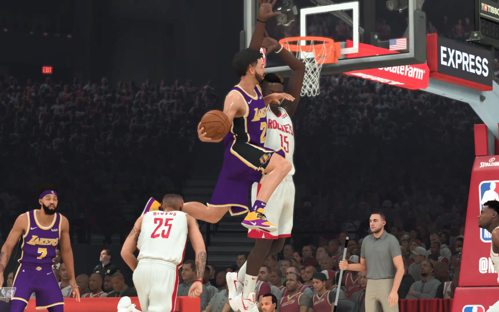 NBA2K20 生涯模式 湖人VS火箭 常规赛竟变成扣篮大赛