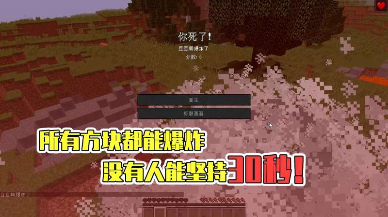 我的世界:小月私下告诉豆豆的模组,所有方块都能爆炸,豆豆哭了