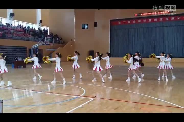 校园中小学生 幼儿啦啦操比赛视频5
