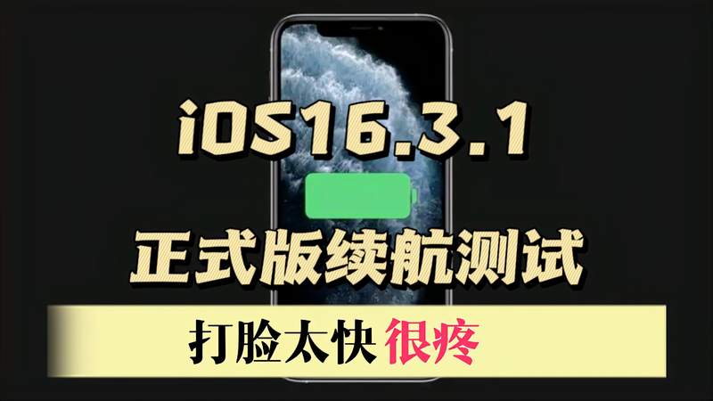 ios16.3.1正式版续航测试,打脸太快很疼