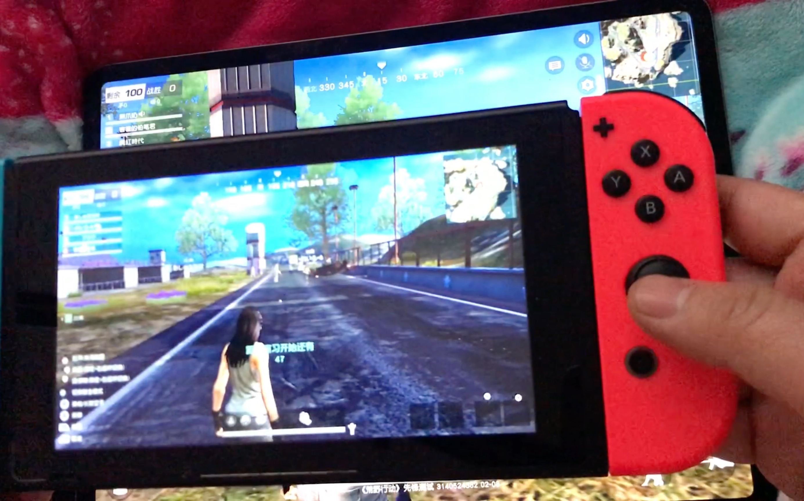switch荒野行动对比ipad pro。用100寸投影体感玩荒野行动太爽了!