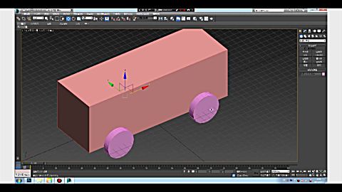 3dmax模型制作基础教程 | 2.3dmax利用标准基本体堆积公交车模型
