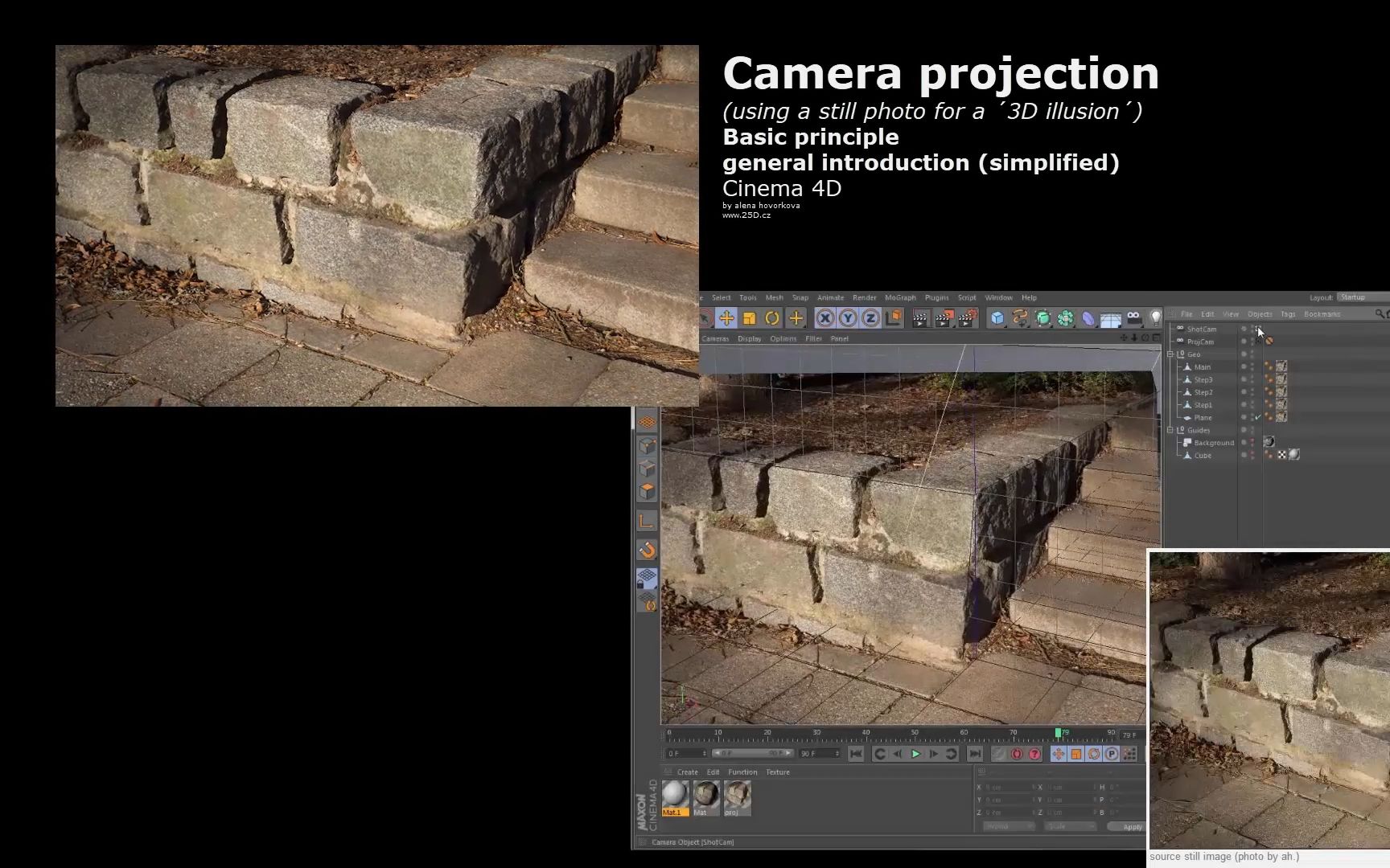 【C4D精选教程】-Cinema 4D摄像机投射原理基础