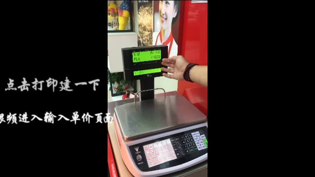 寺冈电子秤RM-60修改价格教学视频