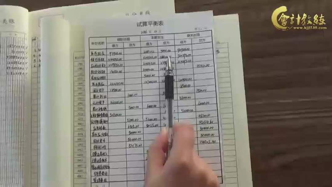 会计平衡表制作的视频解析