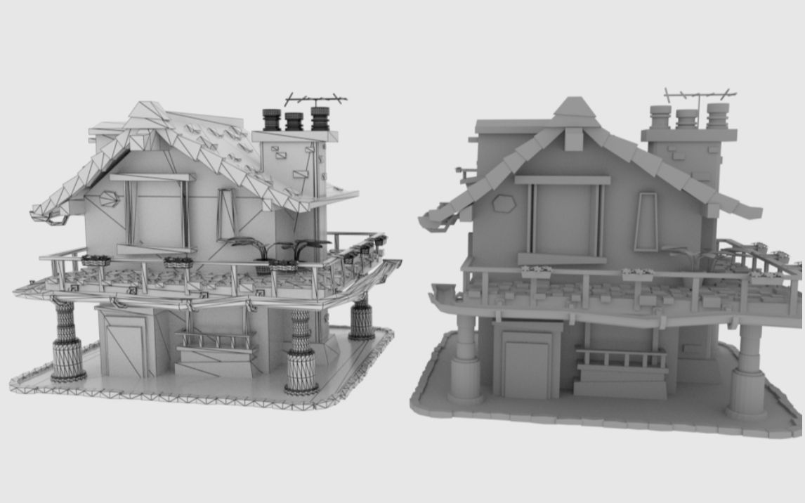 【Maya场景建模】卡通动画场景“房子”模型贴图全流程教程(二)