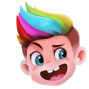 小P孩简笔画 