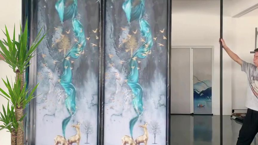 每扇门都是精心制作调试 隐形折叠门推拉门 一间隔两间隔空调冷热