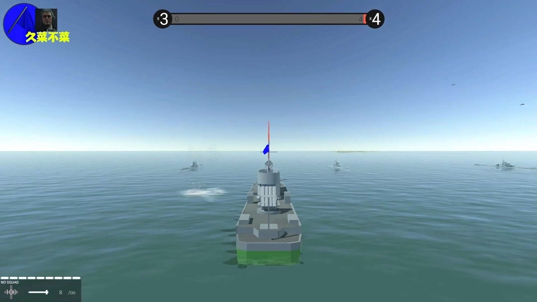 战地模拟器:大海战!小红人的潜水艇有点厉害,舰炮都不是他的对