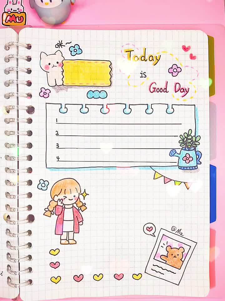 超简单的手帐排版还有谁说复杂的准备被罚站吧充能计划画画手帐