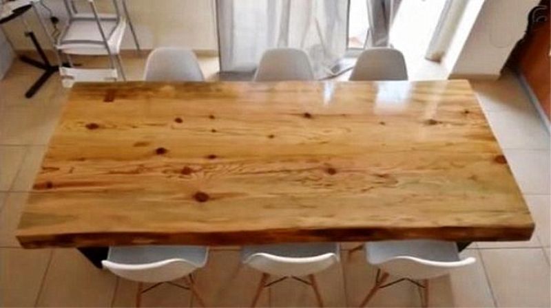 国外牛人制作大木桌全过程,这动手能力太强了,不得不服