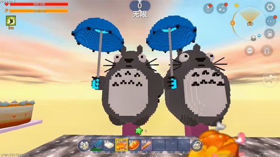 迷你世界:大喵做的跑酷地图2,小伙伴做的跑酷少一个方块怎么跑