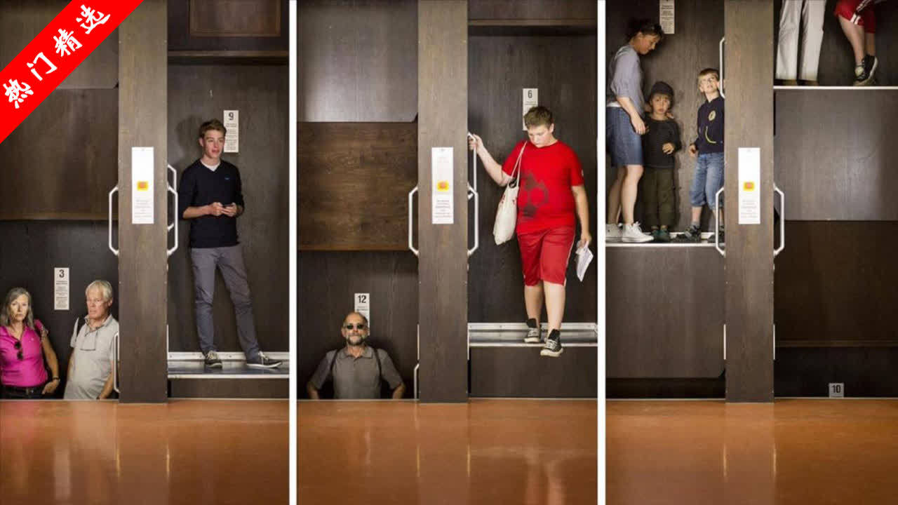 世界上最危险的电梯,没有门还不会停,上下电梯全靠反应速度
